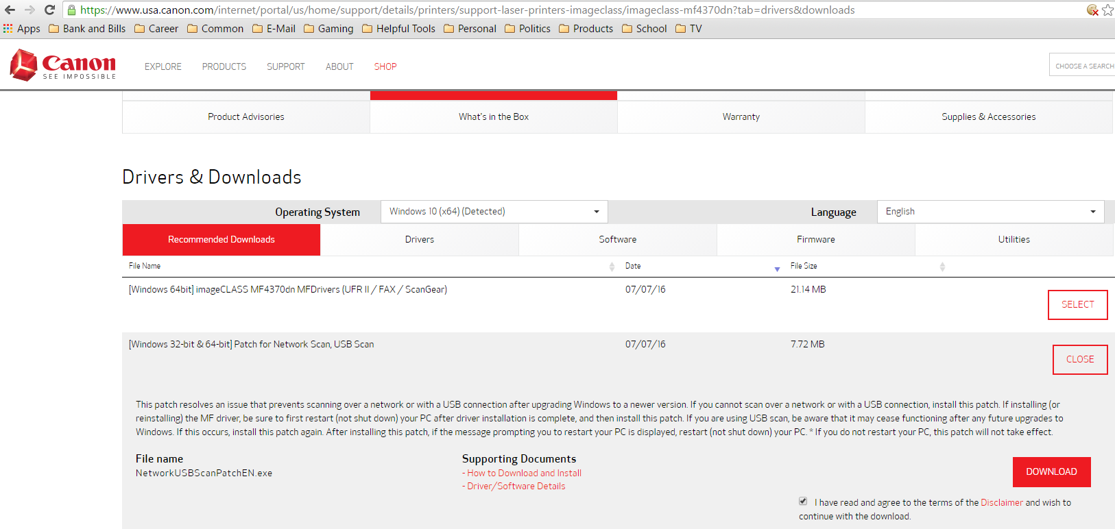 Solved: MF Toolbox doesn't work on Windows 10 - Canon Community