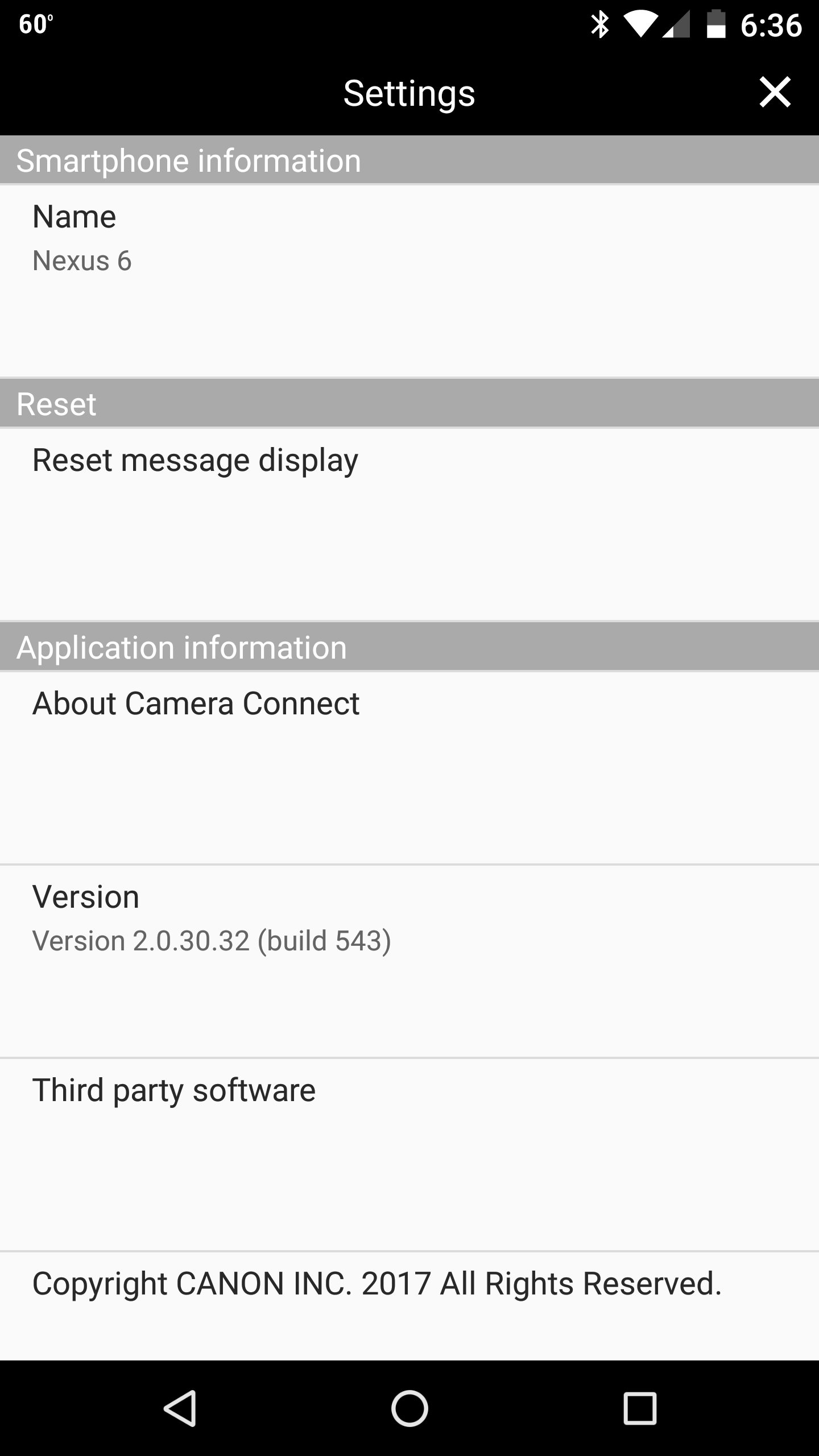 RF70 WiFi camera registration from Android - Canon Community