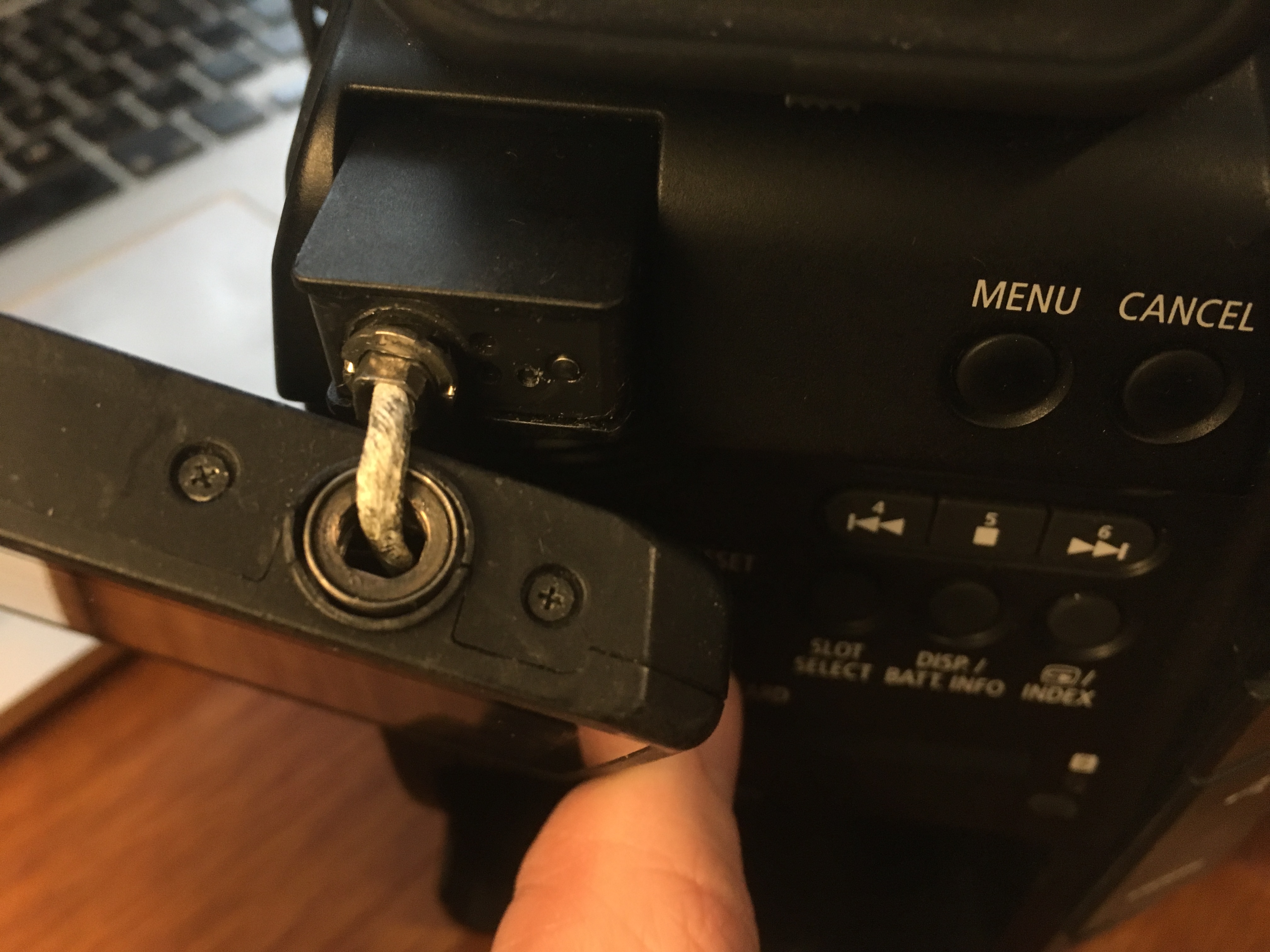Canon C100 reconnect LCD Screen - Canon Community