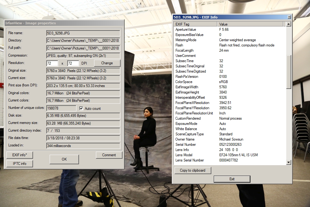 All lenses should have the exif info come up on ph... - Canon Community