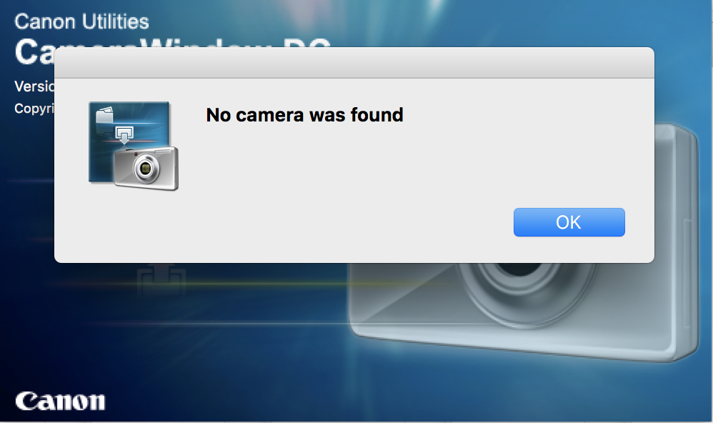 Canon Powershot G7X "no camera found" - Canon Community