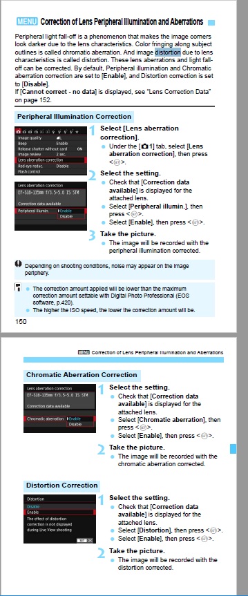 In-camera distortion correction - Canon Community