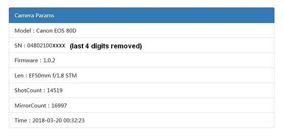 What is the way to check the shutter count on a T7... - Canon Community