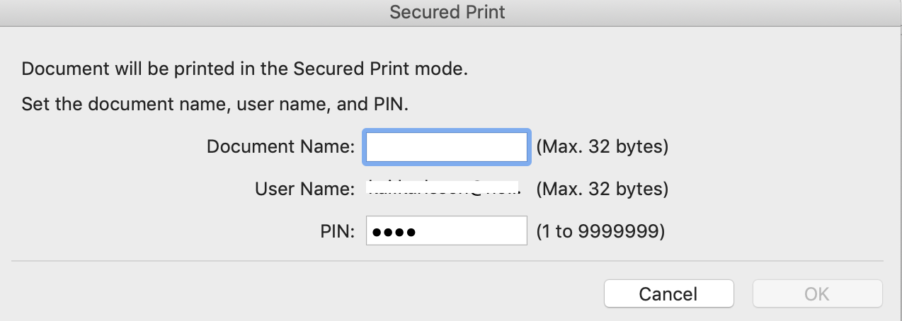 Secure printing macOs - Canon Community