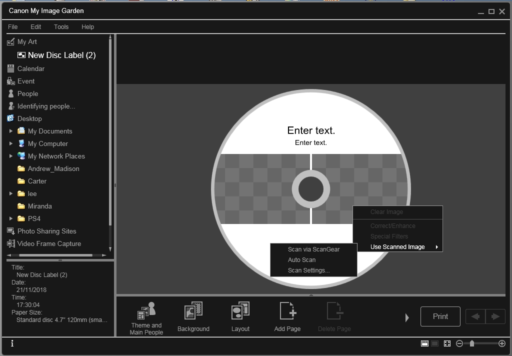 Solved: iP7200 Printing CD labels - Canon Community