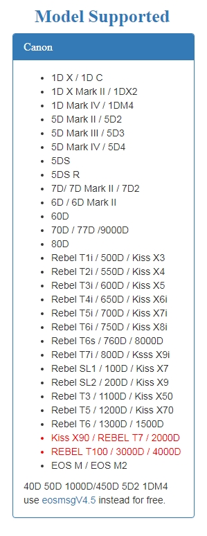 EOS 5D Mark IV Shutter Count - Canon Community