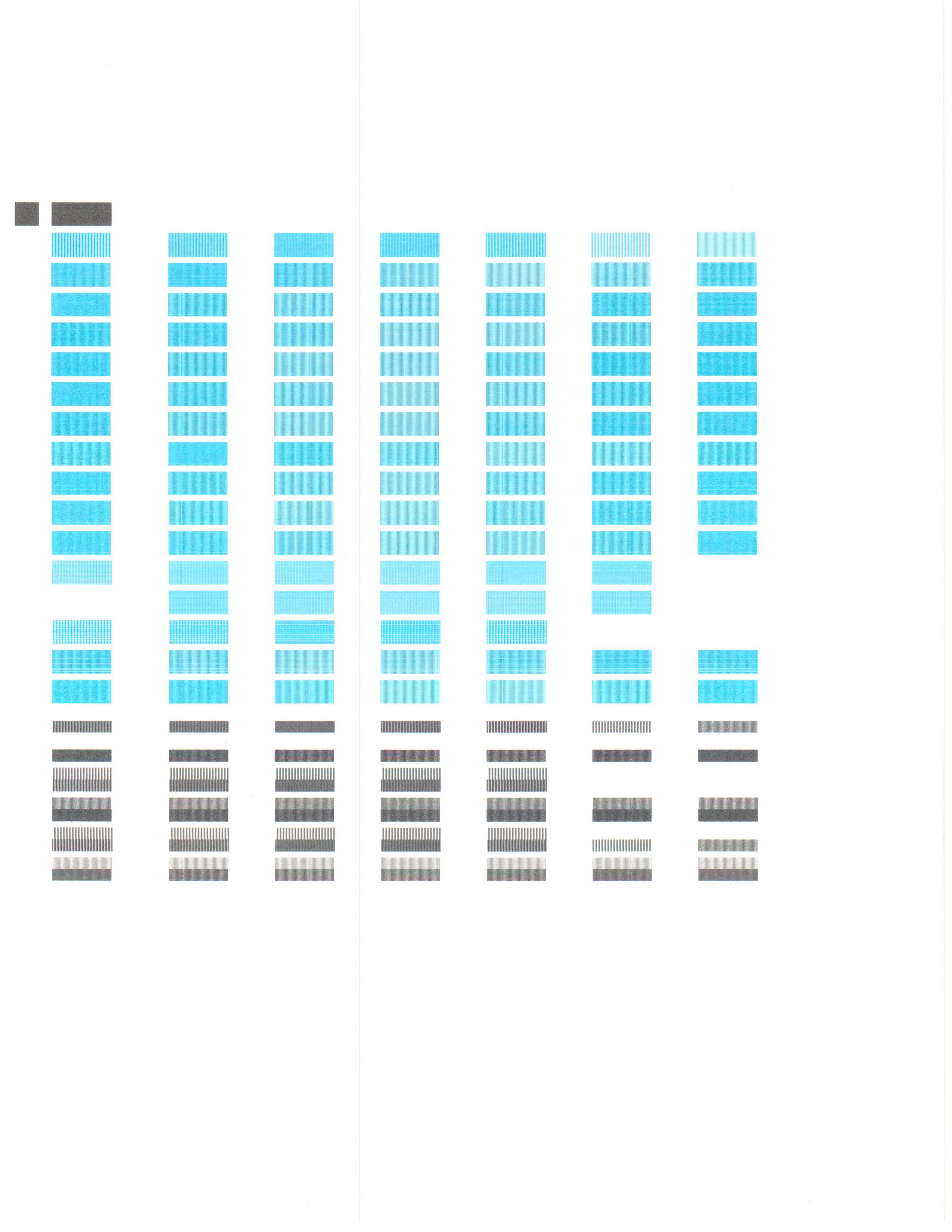 odd pattern of missing lines in print head test - Canon Community