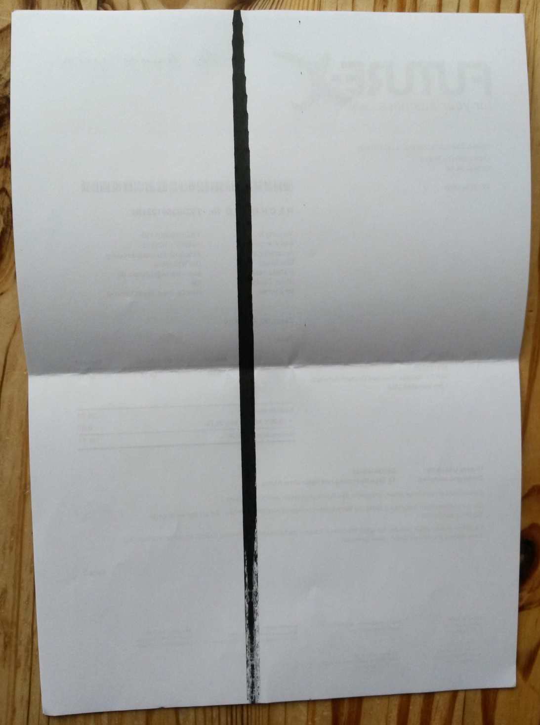 Black bar down the BACK of sheet - Canon Community
