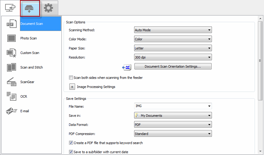 How to set DPI for scanning on MF634Cdw? - Canon Community