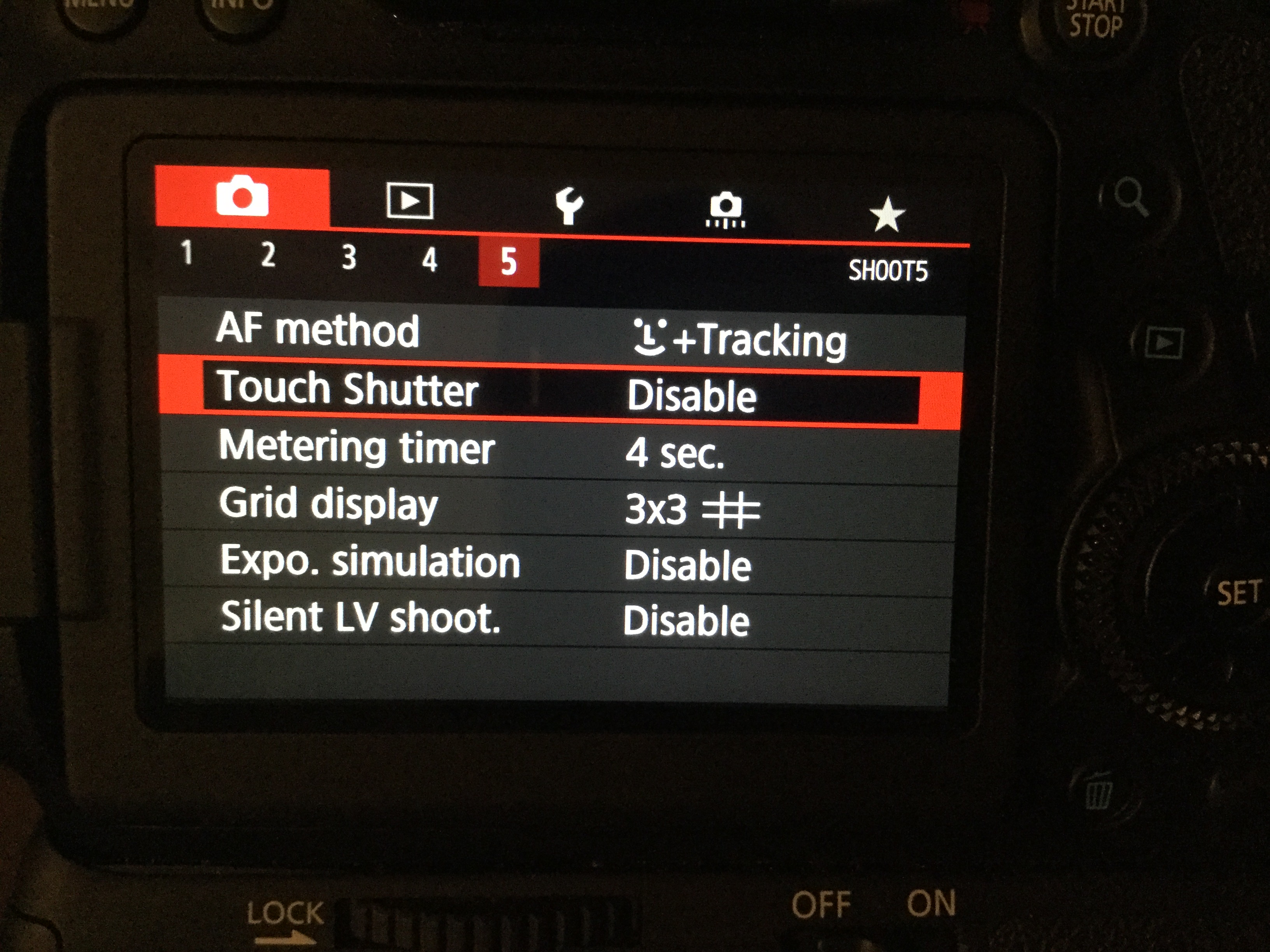 5D4 - can't use live view focus when configured fo... - Canon Community