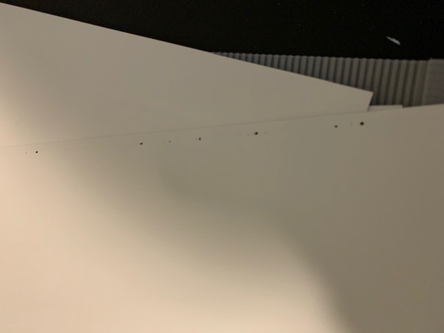 Printer prints black ink spots and lines on the ba... - Canon Community