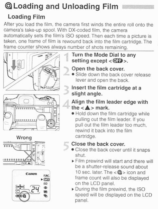 Solved: Film rewinds instead of loading - Canon Community