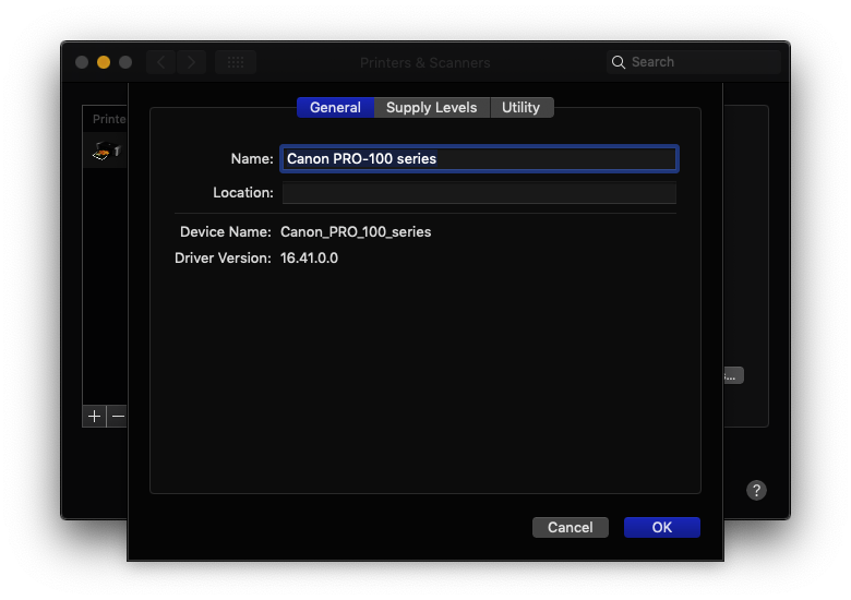 Pixma Pro-100 driver features missing? - Canon Community