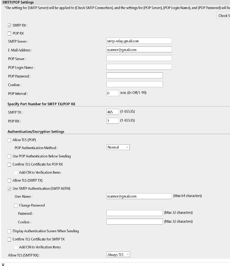 ImageRunner C5540 - Gmail (G-Suite) Scan to email - Canon Community