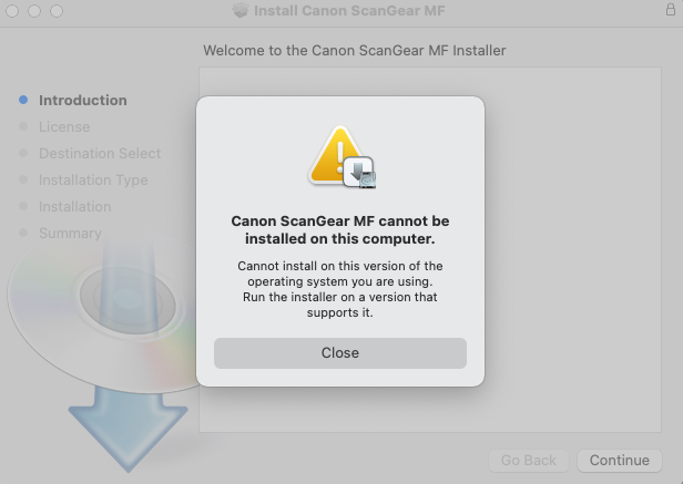 Canon ScanGear MF cannot be installed on macOS - Canon Community