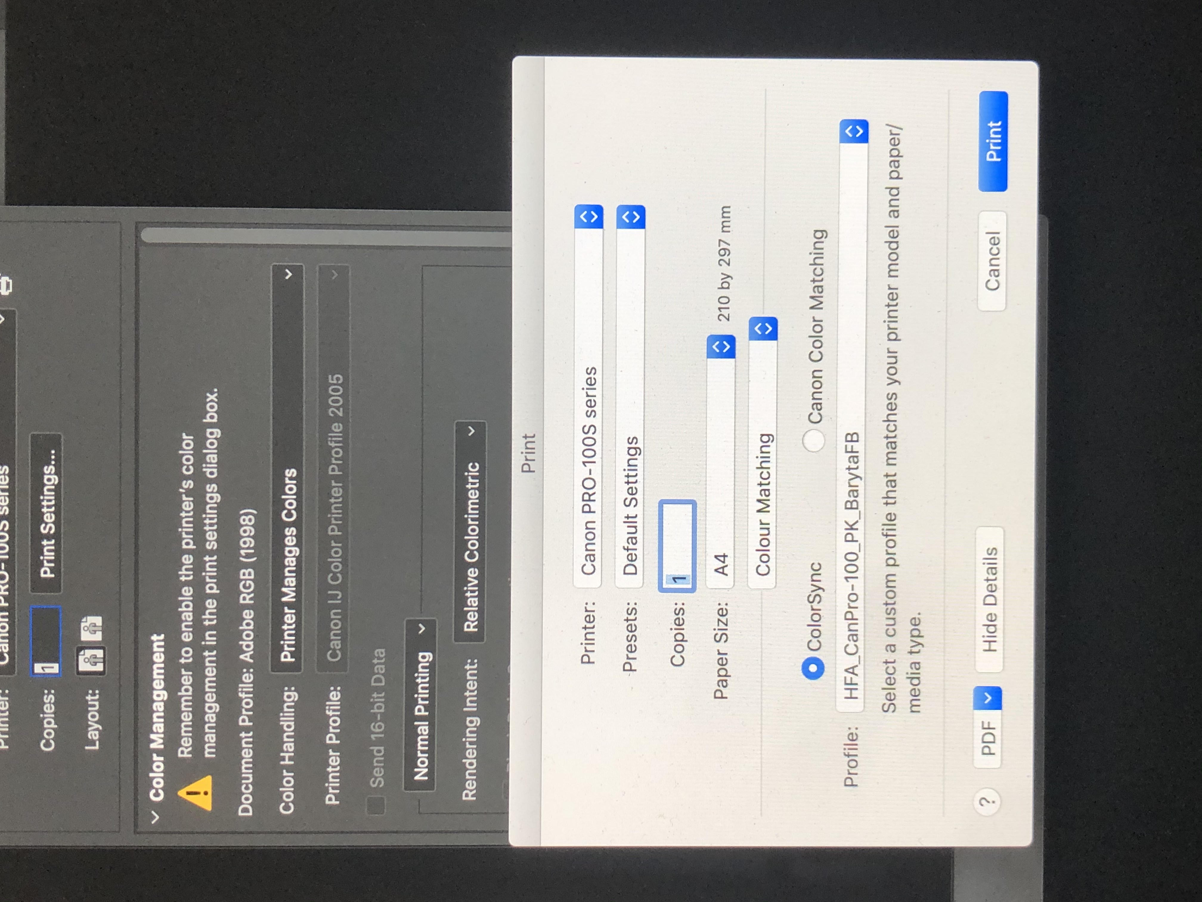 Workflow & color management advice please - Canon Community