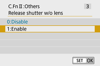 Solved: Any issue for m50 using release shutter w/o lens - Canon Community