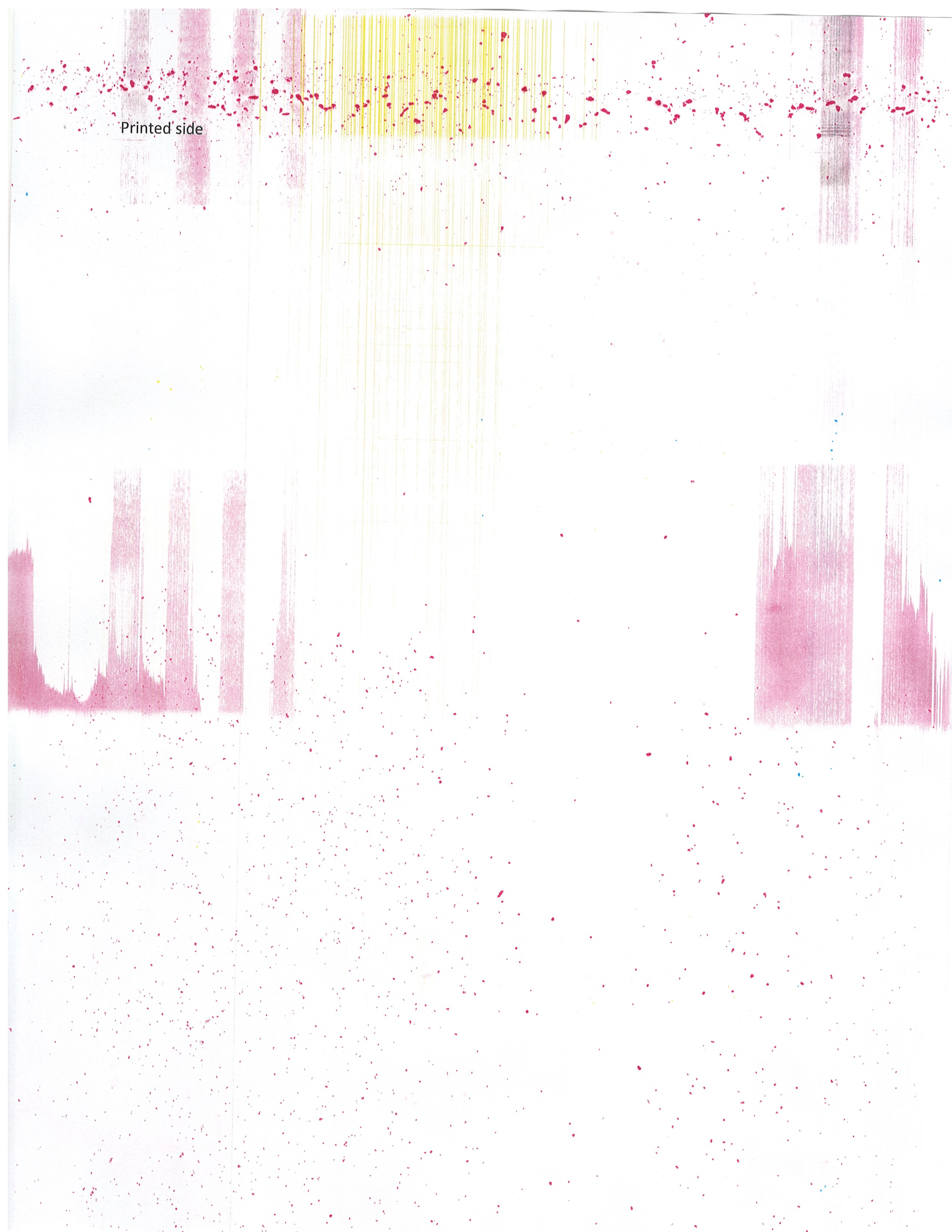 Toner smears and speckles on printed pages of MF63... - Canon Community