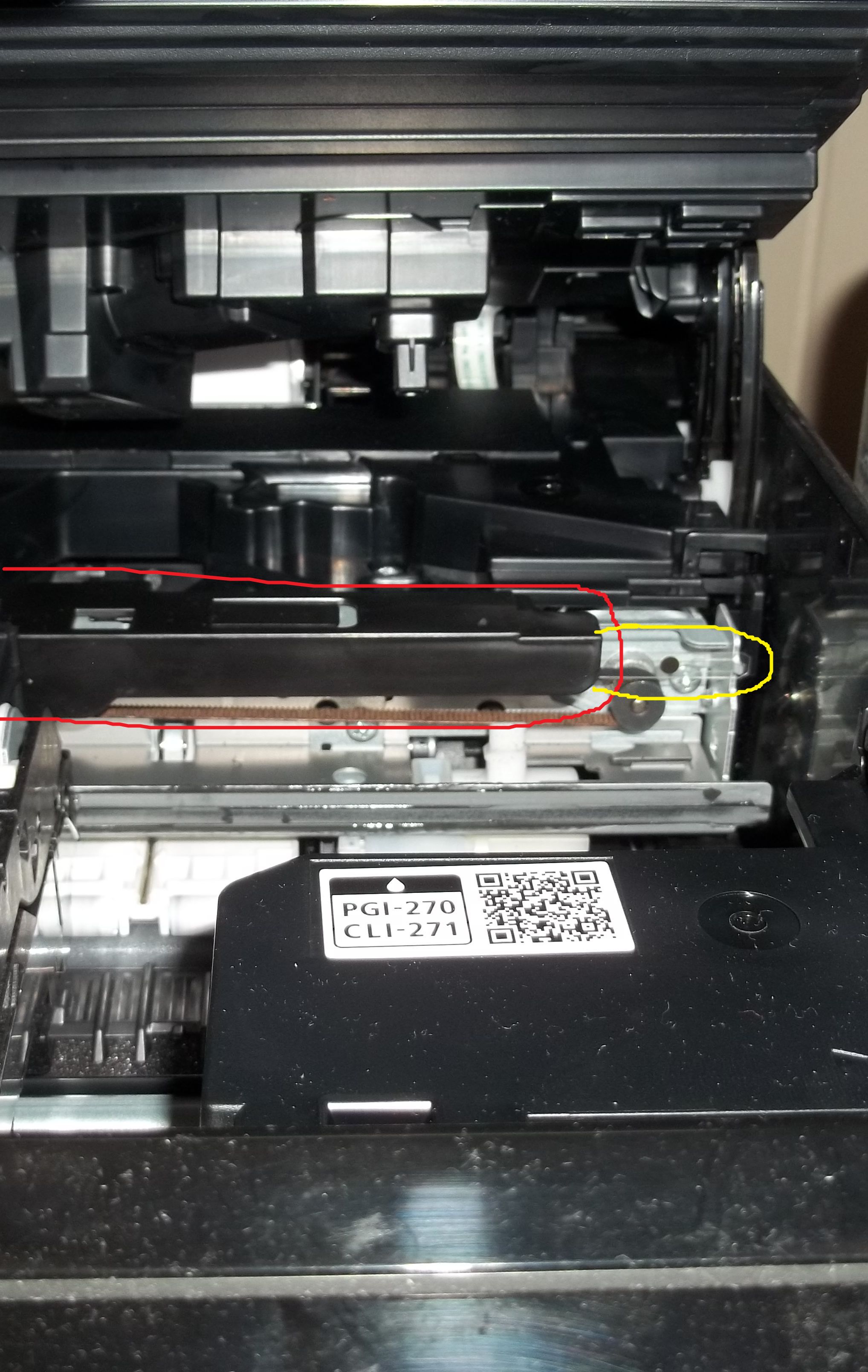 How to access PIXMA TS9020 timing/encoder strip fo... - Canon Community