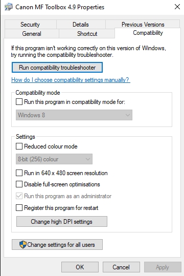 Can't scan with my MF8050 Cn printer on Windows 10 - Canon Community