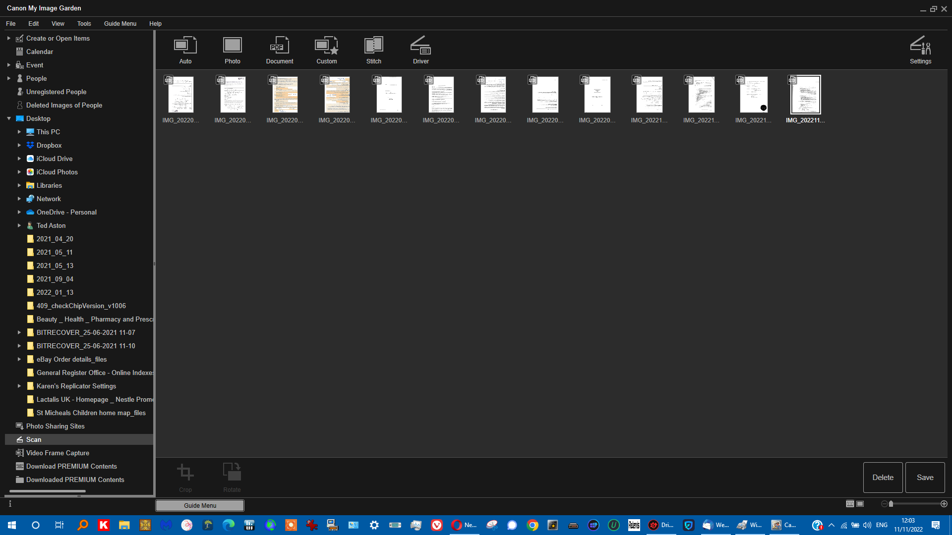 My Image Garden Create PDF icon missing - Canon Community