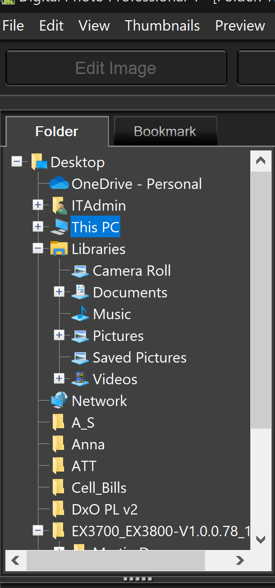Folder list in dpp4 is not legible - Canon Community