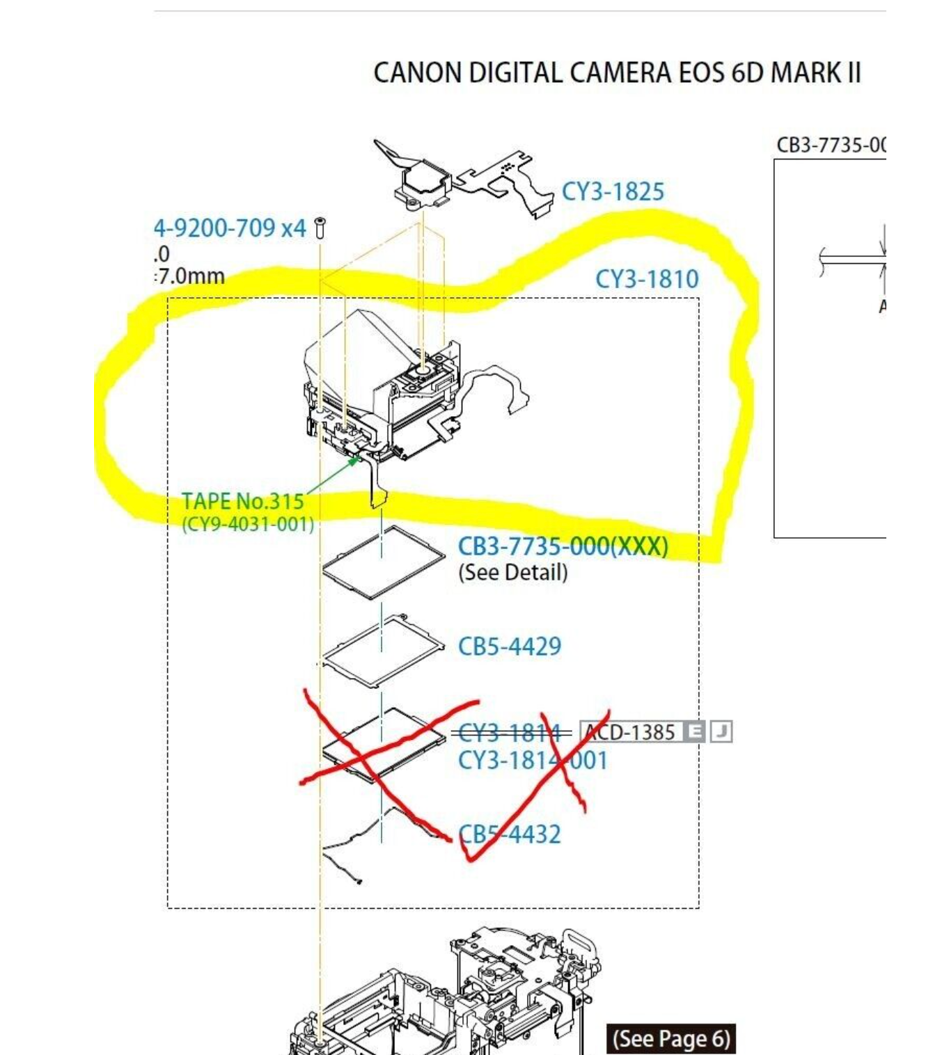 EOS 6D Mark II Flex Cable Identification - Canon Community