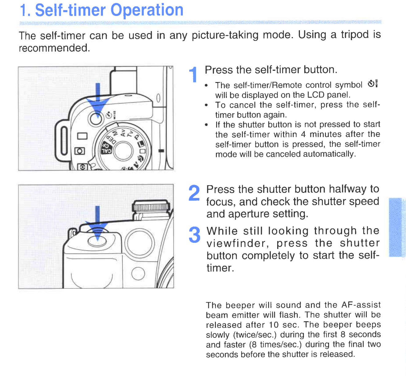 ELAN IIe Film Camera - Self-timer issue - Canon Community