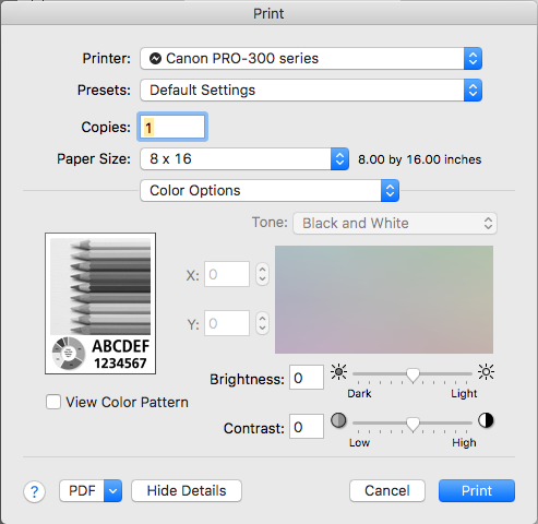 imagePROGRAF PRO-300 Cannot Select Ink Color - Canon Community