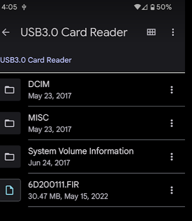 EOS R5 firmware update, can't open folder - Canon Community