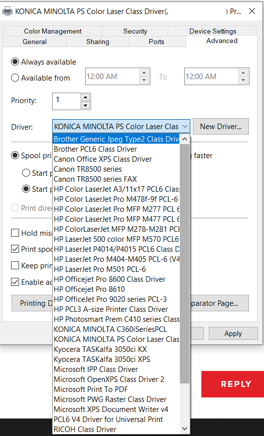Color ImageCLASS LBP622Cdw - can't select paper ty... - Canon Community