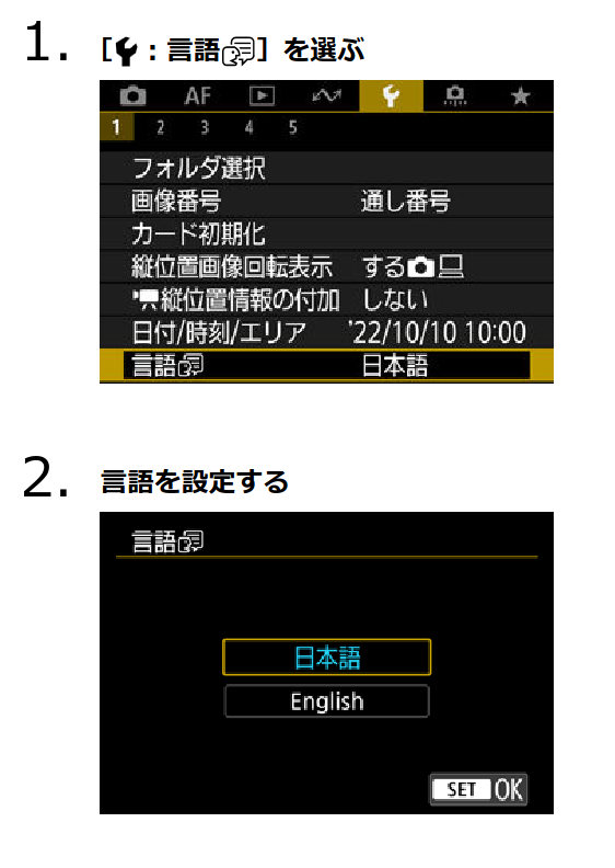 EOS R8 Language Settings - Canon Community