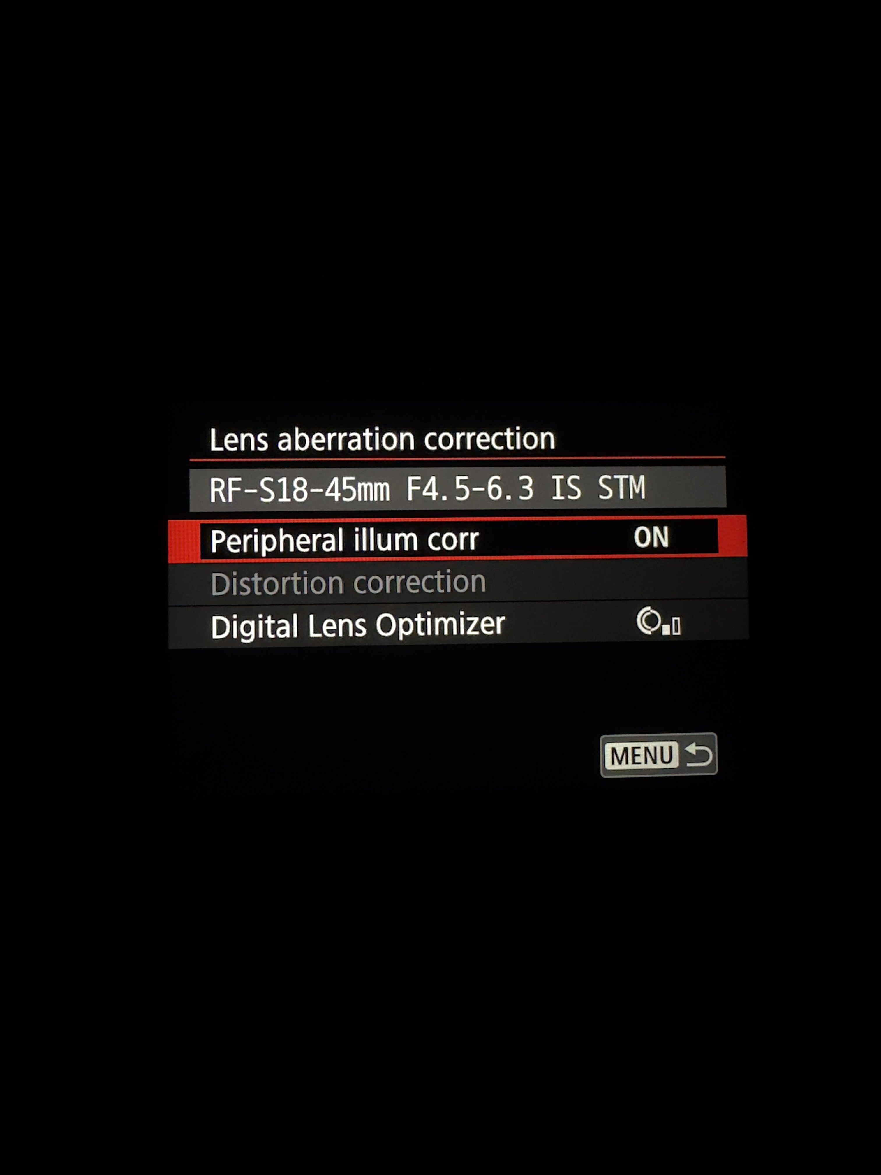 EOS R10 Distortion Correction not available for RF... - Canon Community