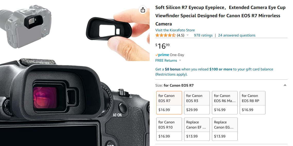 EOS R3 Replacement Eye Cup - Canon Community