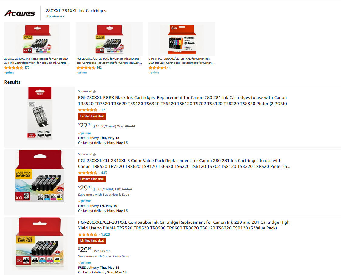 Too Much Counterfeit Canon Ink Cartridges on Amazo... - Canon Community
