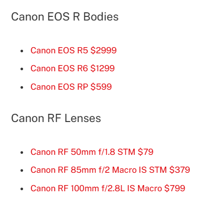 Canon Refurbished Items on Sale - Body and Lenses ... - Canon Community