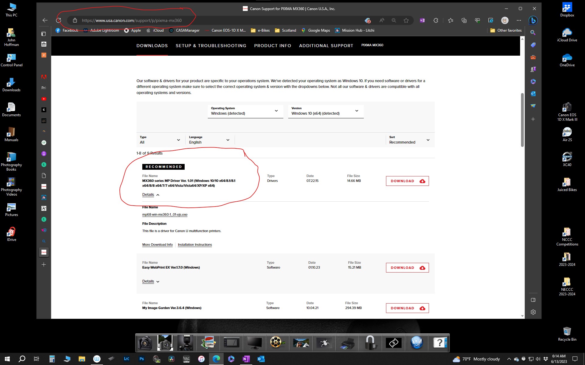 PIXMA MX360 Drivers Needed for Windows 10 Upgraded... - Canon Community
