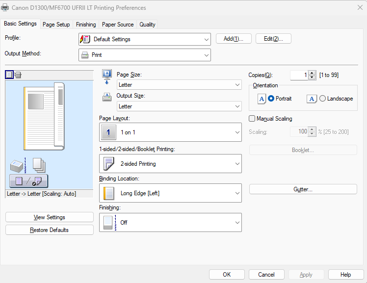 Solved: No paper LTR Plain error with ImageClass D1320 - Canon Community