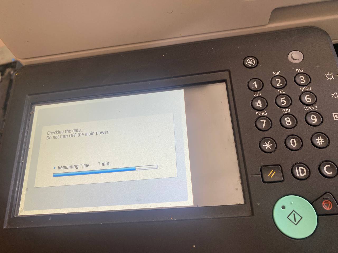 imageRUNNER 2425i "Checking the data" Message - Canon Community