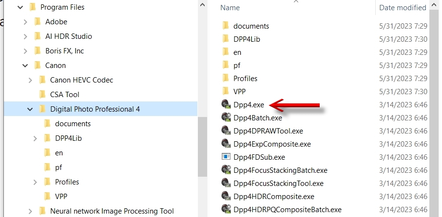 How do I start DPP by opening an image? - Canon Community