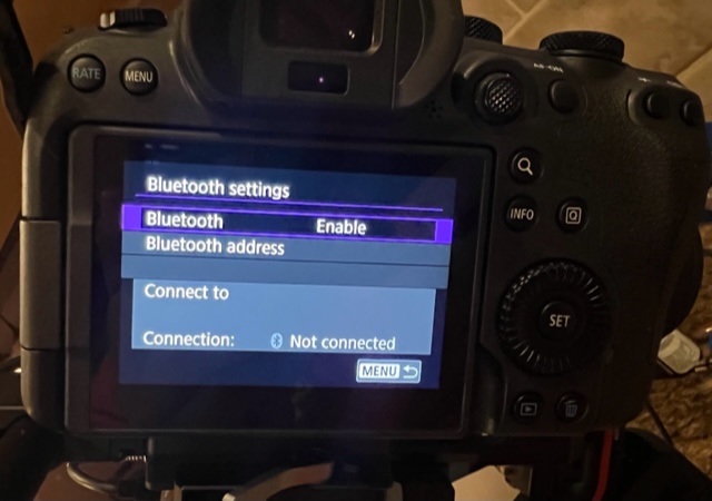 canon r6 Purple Bluetooth icon is missing from men... - Canon Community