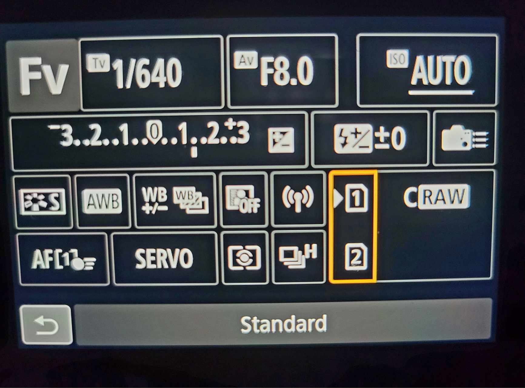 EOS R7 Card Select No Longer on Customized Q Menu - Canon Community