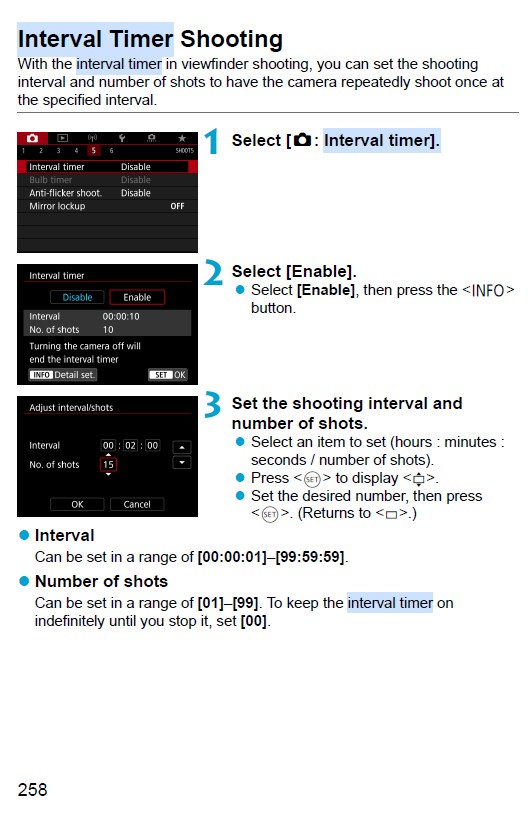 Using an external intervalometer w/90d electronic ... - Canon Community
