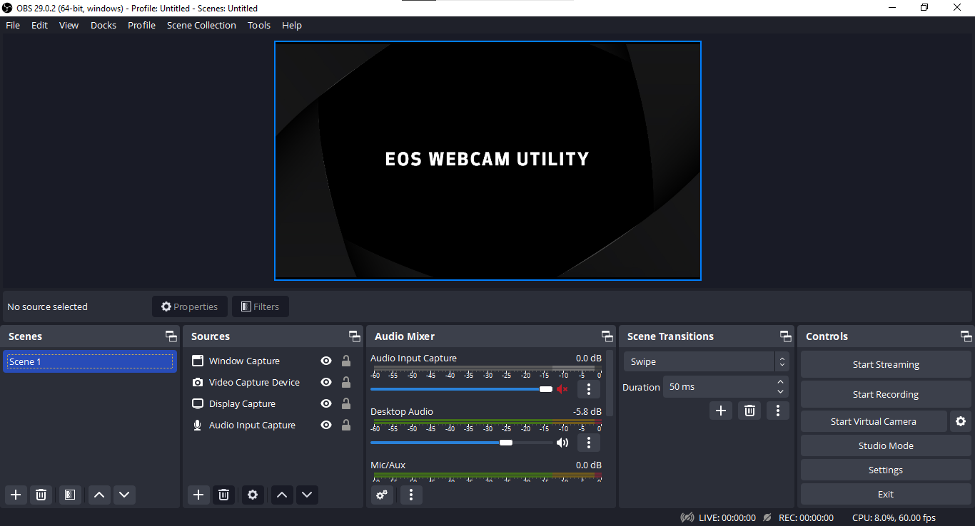 EOS Webcam Utility Not Working in my PC - Canon Community