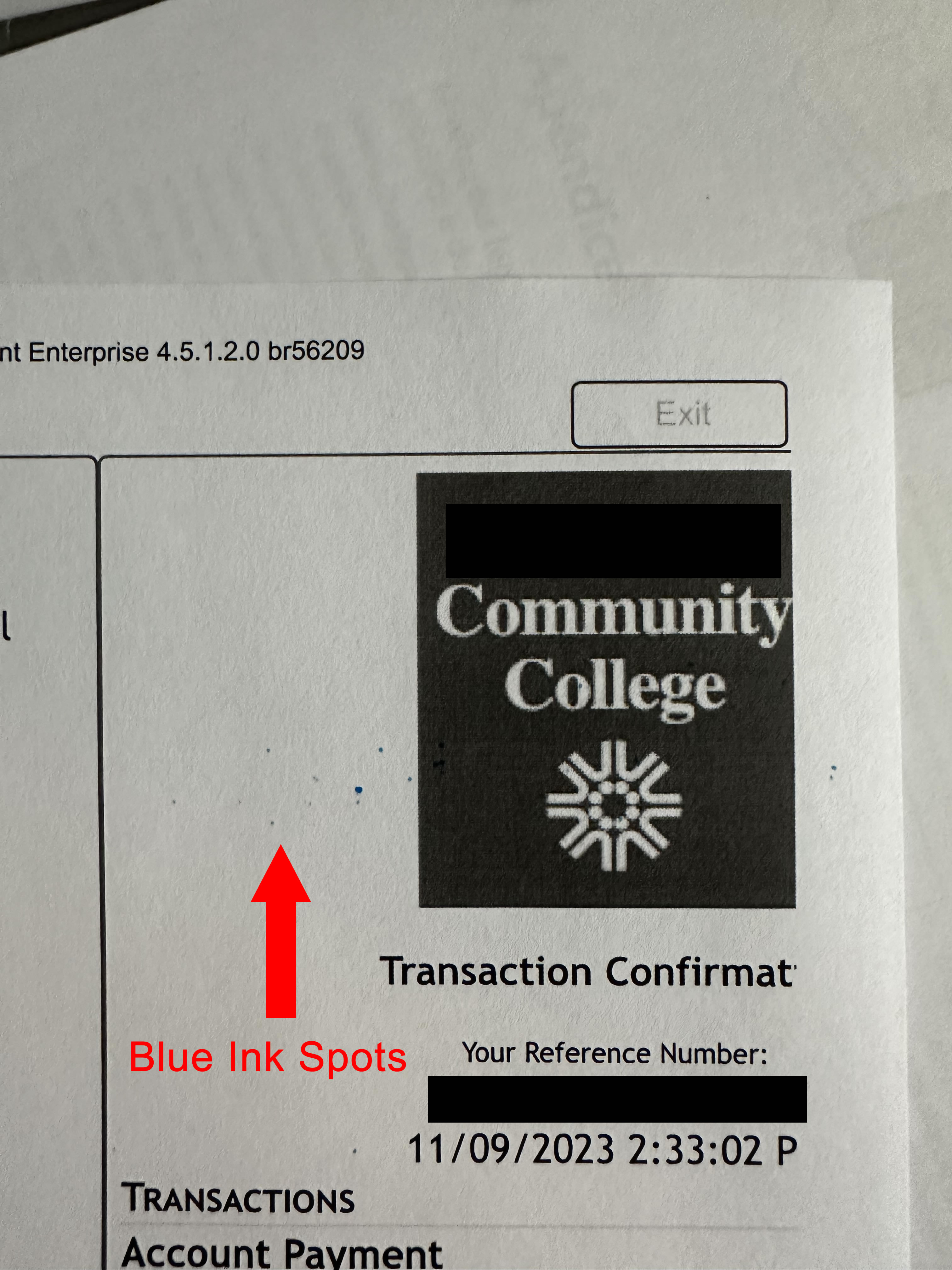 MF654CDW Leaves Blue Ink Spots - Canon Community