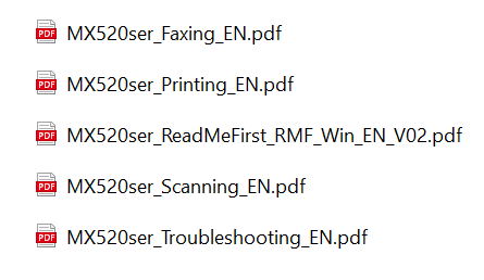 Solved: PIXMA MX522 PDF manual shows up as an EXE file - Canon Community