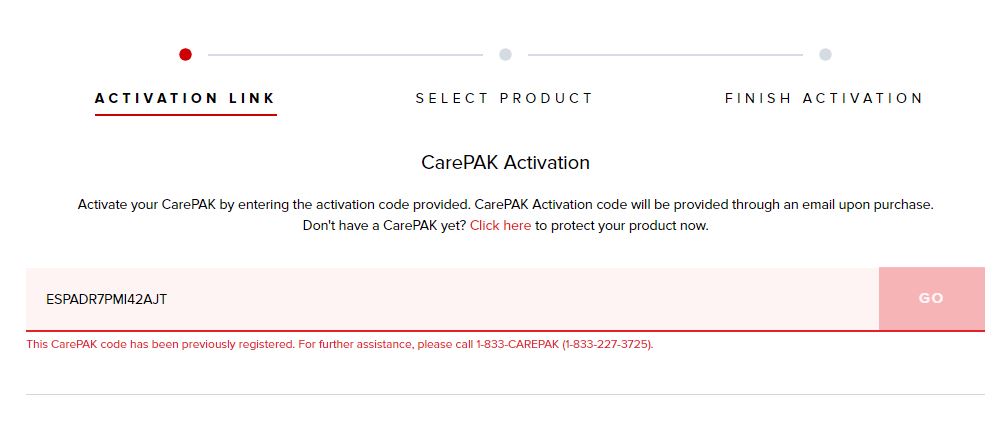 PIXMA TR4720 CarePAK activation code needed - Canon Community