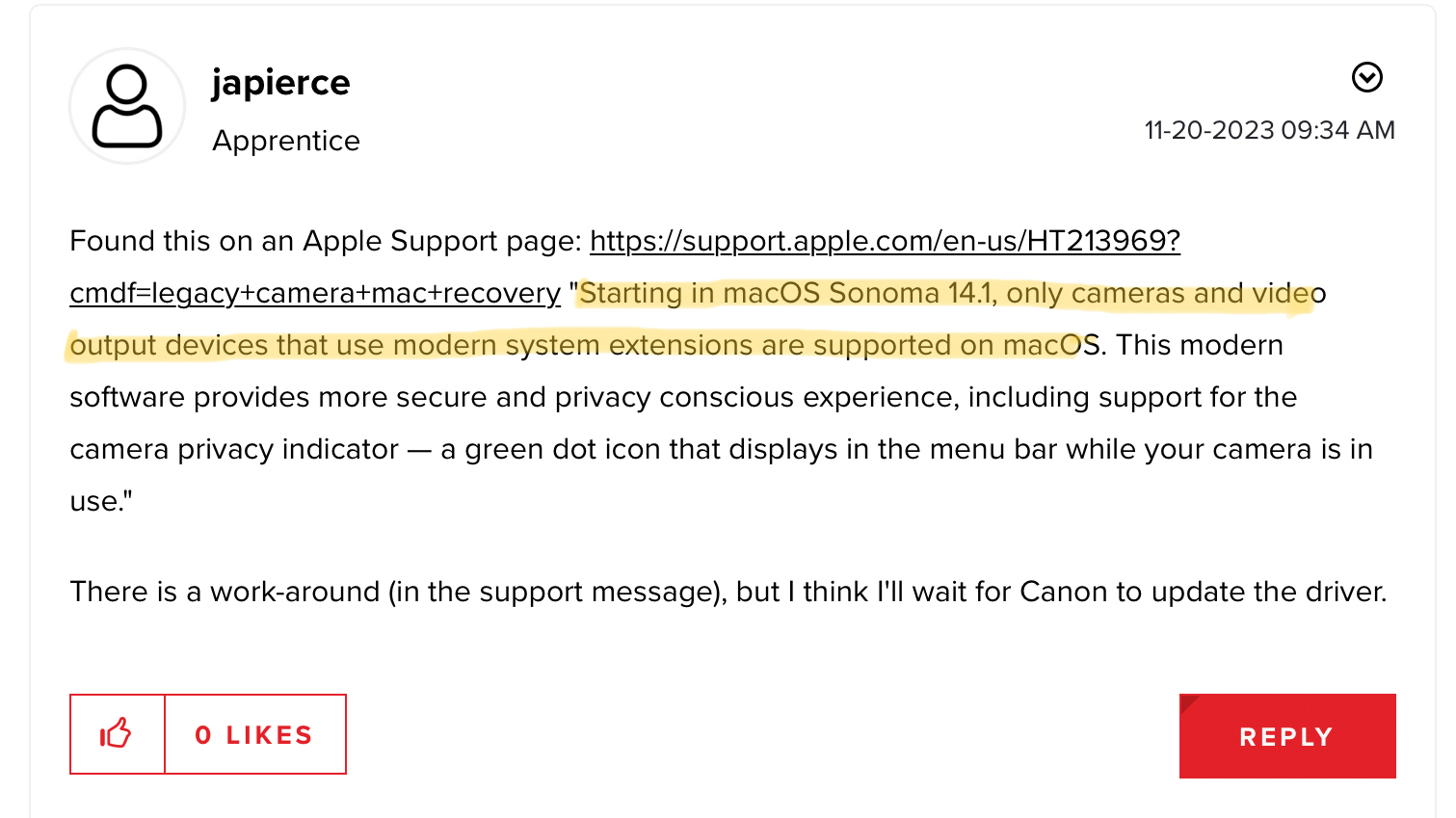 Solved: EOS Webcam Utility not working after MacOS Update - Canon Community