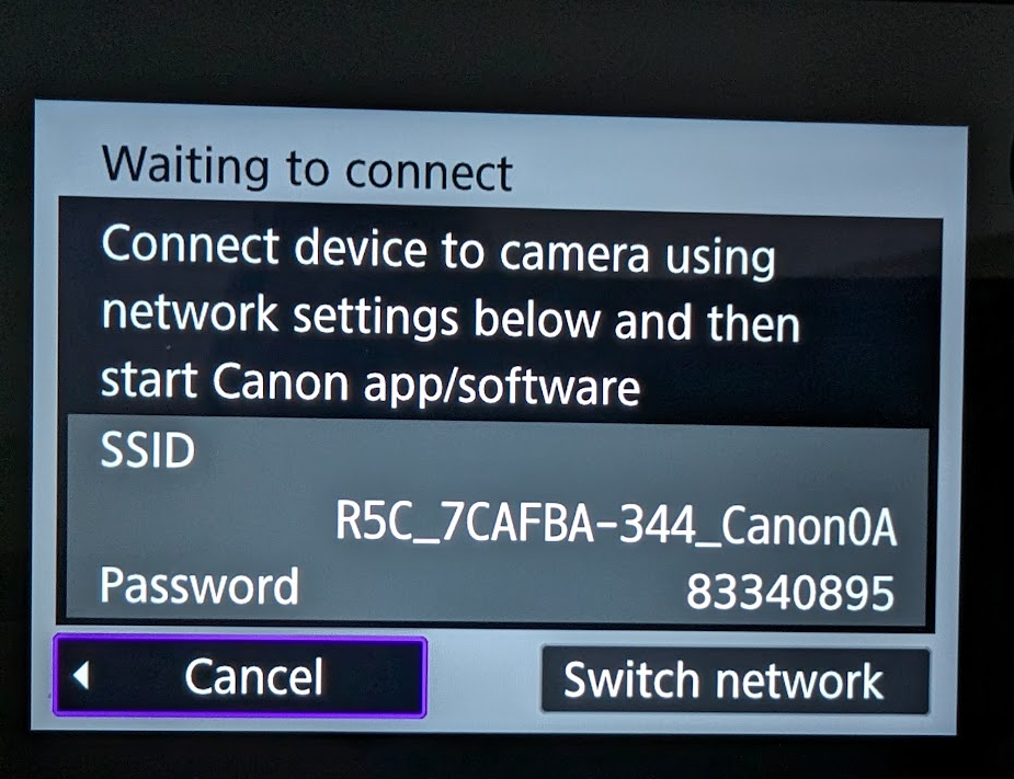 Solved: Connection failed for Wi-Fi on EOS R50 camera to p... - Page 2 - Canon Community