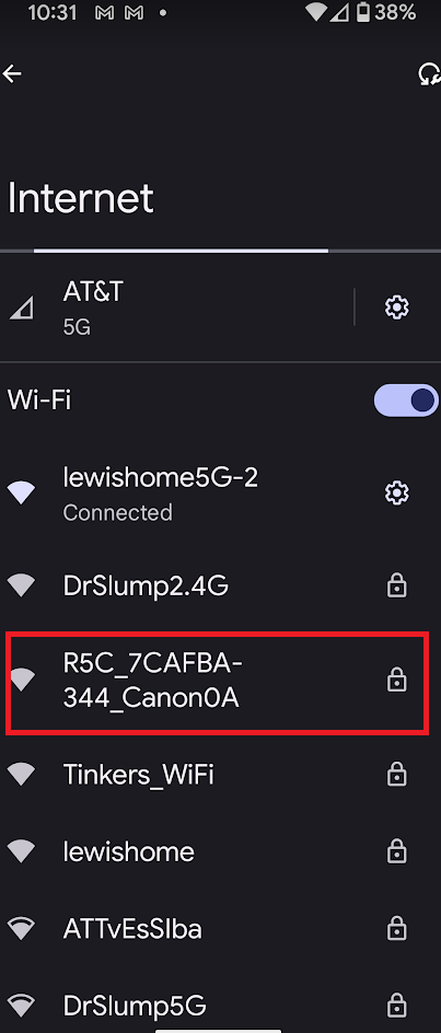 Solved: Connection failed for Wi-Fi on EOS R50 camera to p... - Page 4 ...
